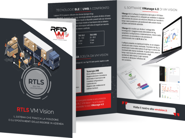 Brochure dedicated to the RTLS system | RFID VM Vision