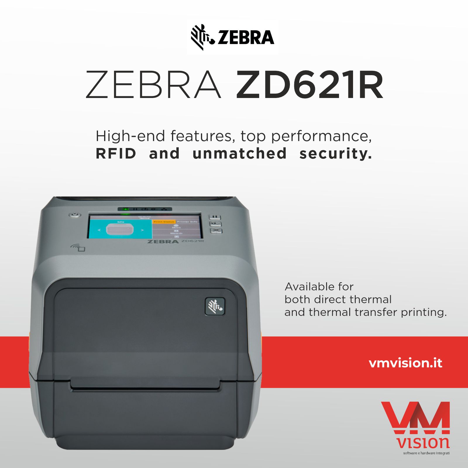 ZD621 – Zebra High Performance Industrial RFID Printer
